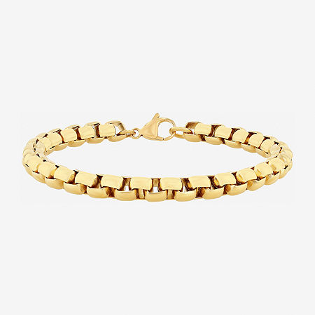 Click here for Mens Stainless Steel Solid 8 1/2 Inch Link Bracele... prices