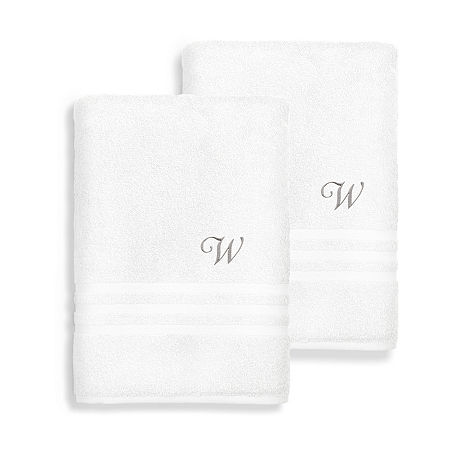 Linum Home Turkish Cotton Personalized Denzi Bath Towel Set  54 x 27 - W