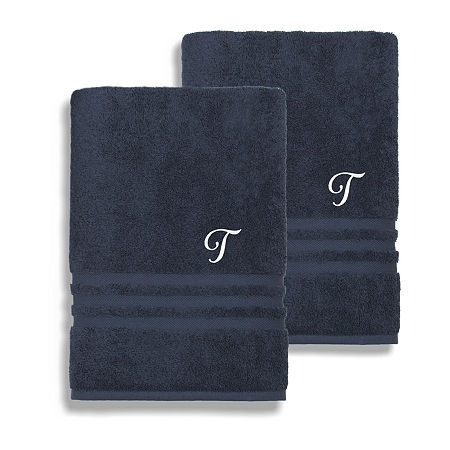 Linum Home Turkish Cotton Personalized Denzi Bath Towel Set  54 x 27 - T