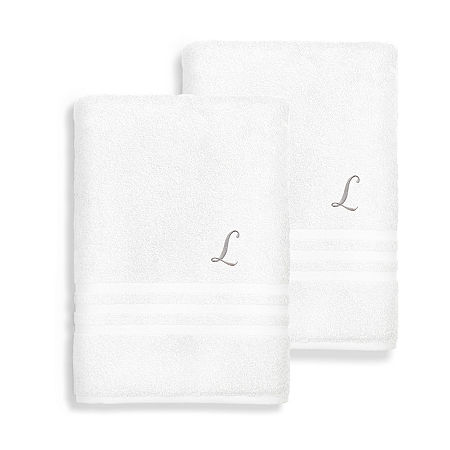 Linum Home Turkish Cotton Personalized Denzi Bath Towel Set  54 x 27 - L
