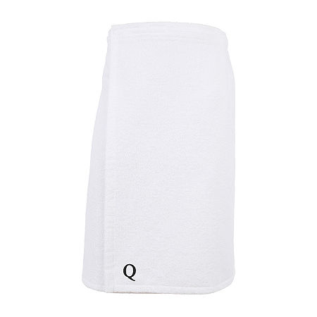 Linum Home 100 Turkish Cotton Terry Personalized Womens Bath Wrap - White - White Q