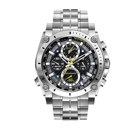 Click here for Bulova Precisionist Mens Chronograph Silver Tone S... prices