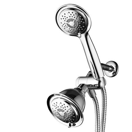 Click here for DreamSpa All-Chrome 3-Way LED Twin Showerhead  One... prices