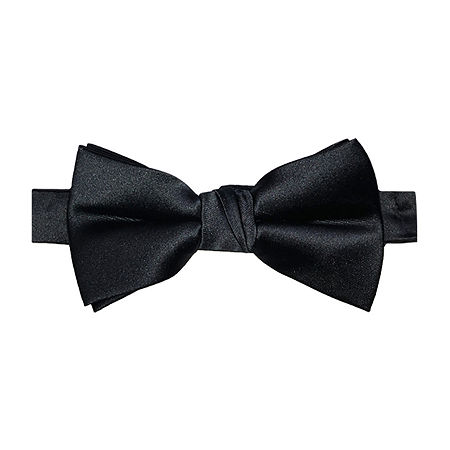 Click here for J. Ferrar Solid Pre-Tied Bow Tie  One Size  Black prices