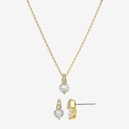 Click here for Sparkle Allure Womens Cubic Zirconia 14K Gold Over... prices
