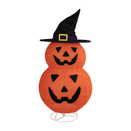 Click here for 34in Jack-O-Lanterns in Witchs Hat Outdoor Hallowe... prices