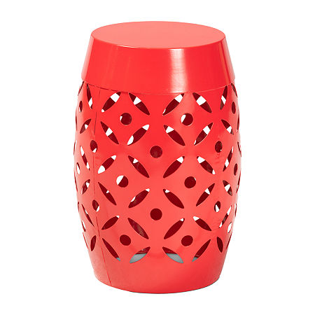Click here for Hallie Metal Side Table  One Size  Red prices
