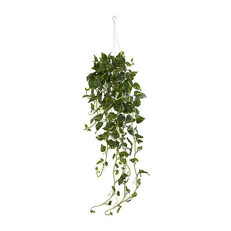 Click here for Nearly Natural Pothos Hanging Basket Artificial Pl... prices