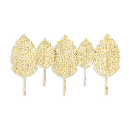 Click here for Cheungs Maidmore Grove Golden Leaf Coat Wall Hook... prices
