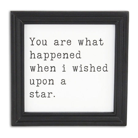 Click here for Cheungs Fairgrove Square Wood Wish Wall Sign  One... prices