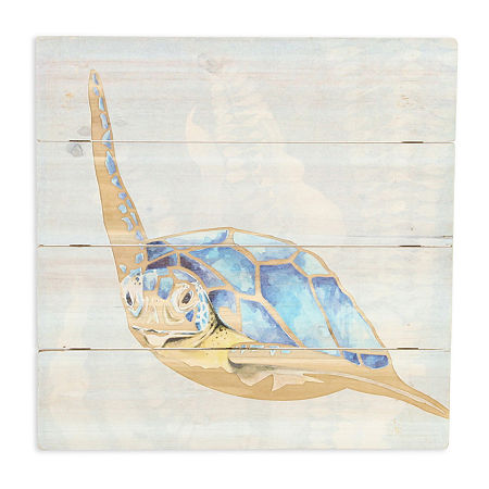 Click here for Cheungs Coralia Sea Turtle Wood Wall Art  One Size... prices