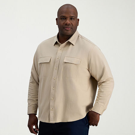 Click here for Haggar Mens Long Sleeve Regular Fit Big and Tall B... prices