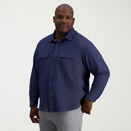 Click here for Haggar Mens Long Sleeve Regular Fit Big and Tall B... prices