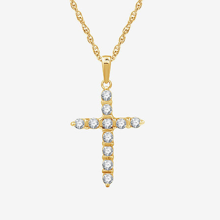 Click here for Cross (G  Si1-Si2) Womens 1/2 CT. T.W. Lab Grown W... prices