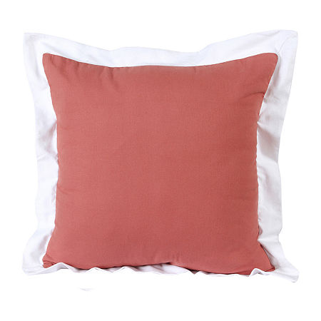 Click here for Lr Home Neela Bordered Square Throw Pillow  One Si... prices