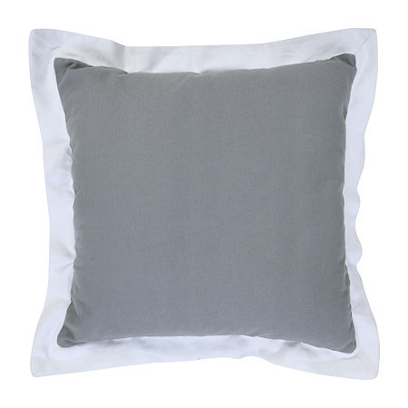 Click here for Lr Home Neela Bordered Square Throw Pillow  One Si... prices
