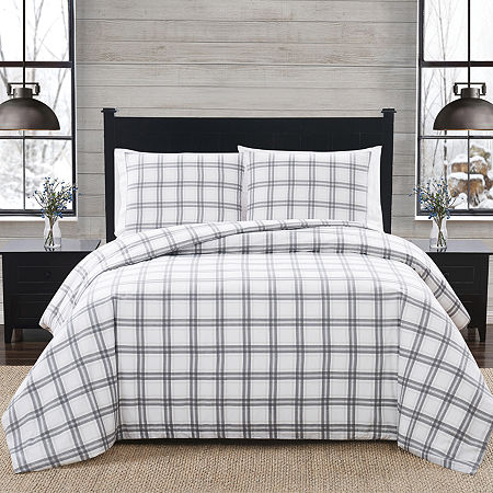 Click here for London Fog Plaid Flannel 3-Pc. Duvet Cover Set  Fu... prices