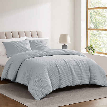 Click here for Cannon Cotton Waffle 3-pc. Duvet Cover Set  One Si... prices