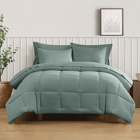 Click here for Truly Soft Green Solid 3-Pc. Comforter Set  King -... prices