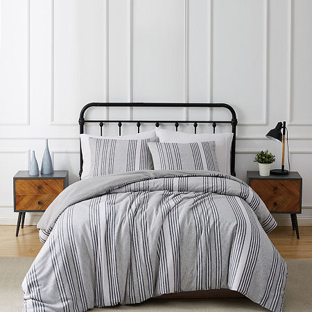 Click here for Truly Soft Kiel Stripe 3 Piece Flannel Comforter S... prices
