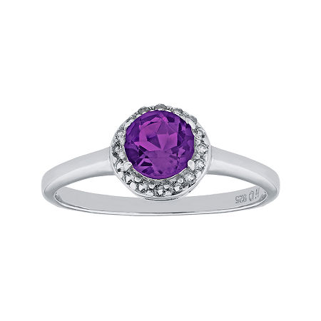 Click here for Faceted Genuine Amethyst & White Topaz Sterling Si... prices