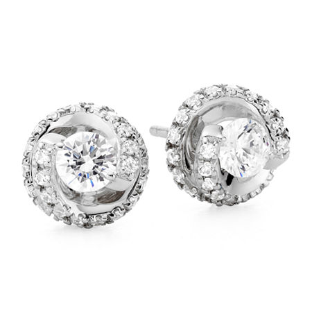 Click here for 1 CT.T.W. Natural Diamond Spiral 10K White Gold St... prices