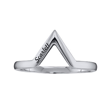 Click here for Personalized V-Shaped Ring  8  White prices