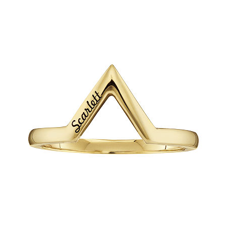 Click here for Personalized V-Shaped Ring  10 1/2  Yellow prices