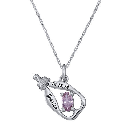 Click here for Personalized Girls Birthstone Bottle Pendant Neckl... prices