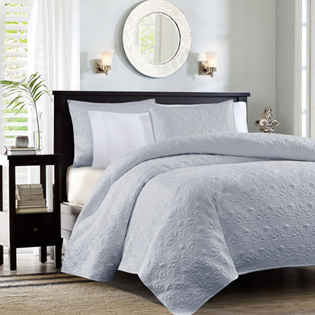 Madison Park Quebec 3-Pc. Quilt Set  Full/Queen - Grey