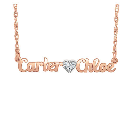Click here for Personalized Diamond Accent Name Necklace  One Siz... prices