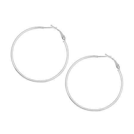 Click here for Silver Treasures Sterling Silver Hoop Earrings  On... prices