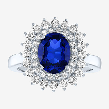 Click here for Womens Gemstone Sterling Silver Oval Halo Cocktail... prices