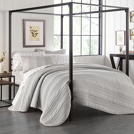 Click here for Stone Cottage Whitehills Quilt Set  One Size  Gray prices