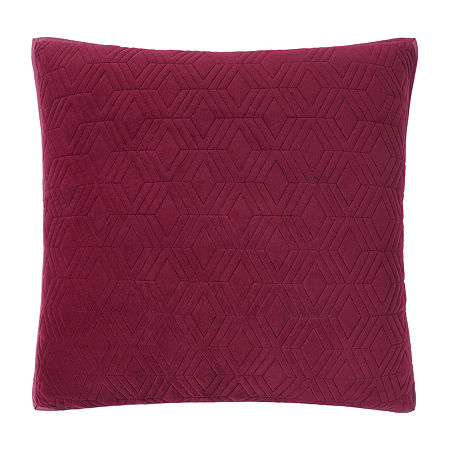 Click here for Fieldcrest Diamond Velvet Euro Sham  One Size  Red prices