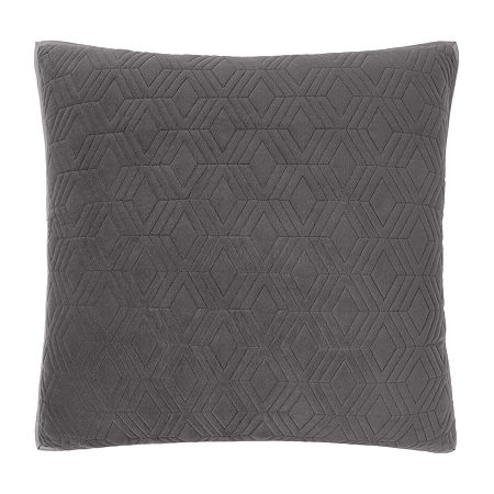 Click here for Fieldcrest Diamond Velvet Euro Sham  One Size  Gra... prices