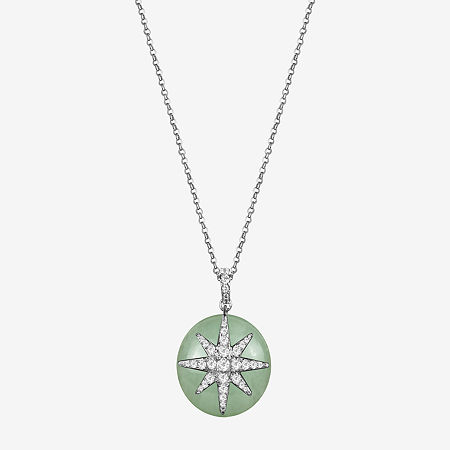 Click here for Good Fortune Womens Genuine Green Jade Sterling Si... prices