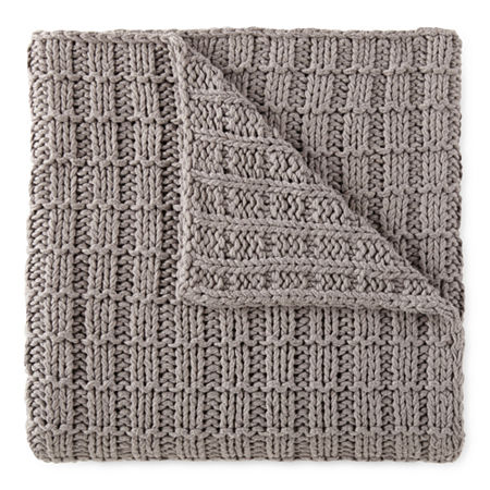 Click here for Fieldcrest Knit Midweight Throw  One Size  Gray prices