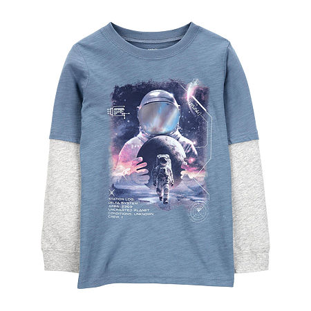 Click here for Carters Little & Big Kid Boys Crew Neck Long Sleev... prices