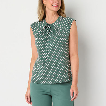 Click here for Liz Claiborne Womens Crew Neck Sleeveless Blouse... prices