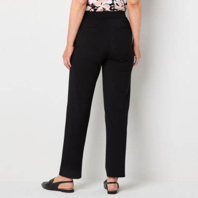Liz Claiborne Maya Womens Mid Rise Straight Pull-On Pants - JCPenney