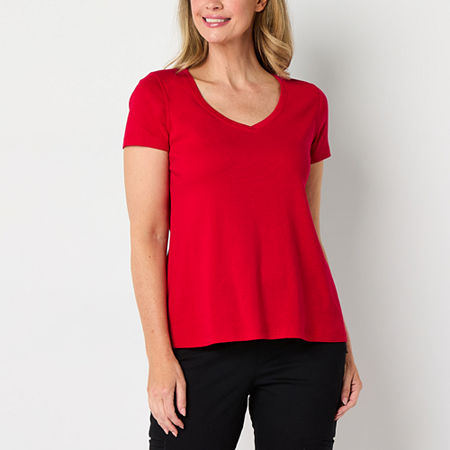 Click here for St. Johns Bay Womens Easy-on + Easy-off V Neck Sho... prices
