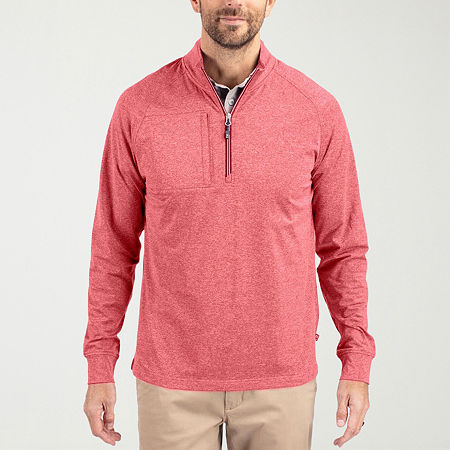 Click here for Cutter & Buck Mens Adapt Eco Knit Heather Quarter... prices