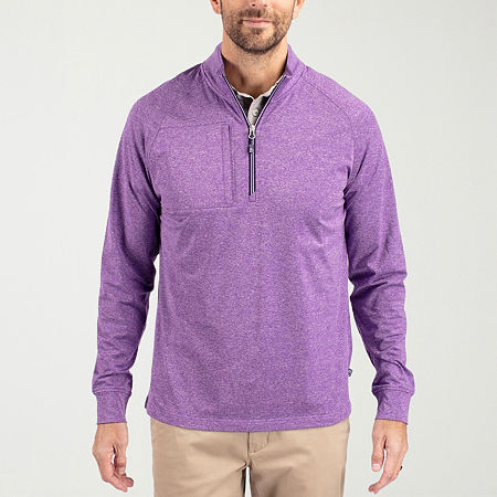 Click here for Cutter & Buck Mens Adapt Eco Knit Heather Quarter... prices