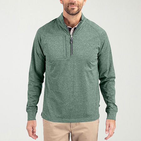 Click here for Cutter & Buck Mens Adapt Eco Knit Heather Quarter... prices