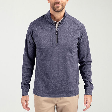 Click here for Cutter & Buck Mens Adapt Eco Knit Heather Quarter... prices