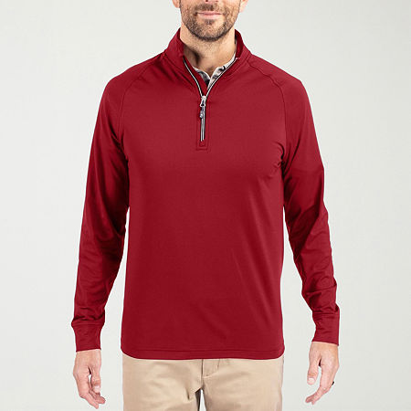 Click here for CUTTER & BUCK Mens Mock Neck Long Sleeve Quarter-Z... prices
