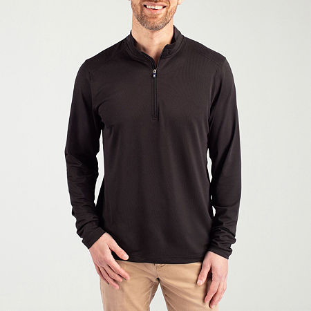 Click here for CUTTER & BUCK Mens Mock Neck Long Sleeve Quarter-Z... prices