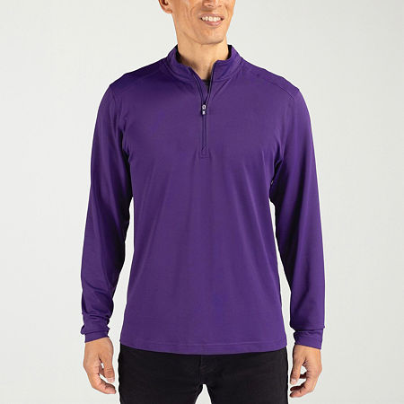 Click here for CUTTER & BUCK Mens Mock Neck Long Sleeve Quarter-Z... prices