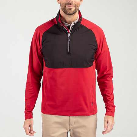 Click here for CUTTER & BUCK Mens Mock Neck Long Sleeve Quarter-Z... prices